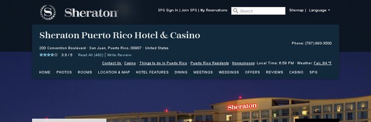 Sheraton Puerto Rico Hotel & Casino - VenueDir